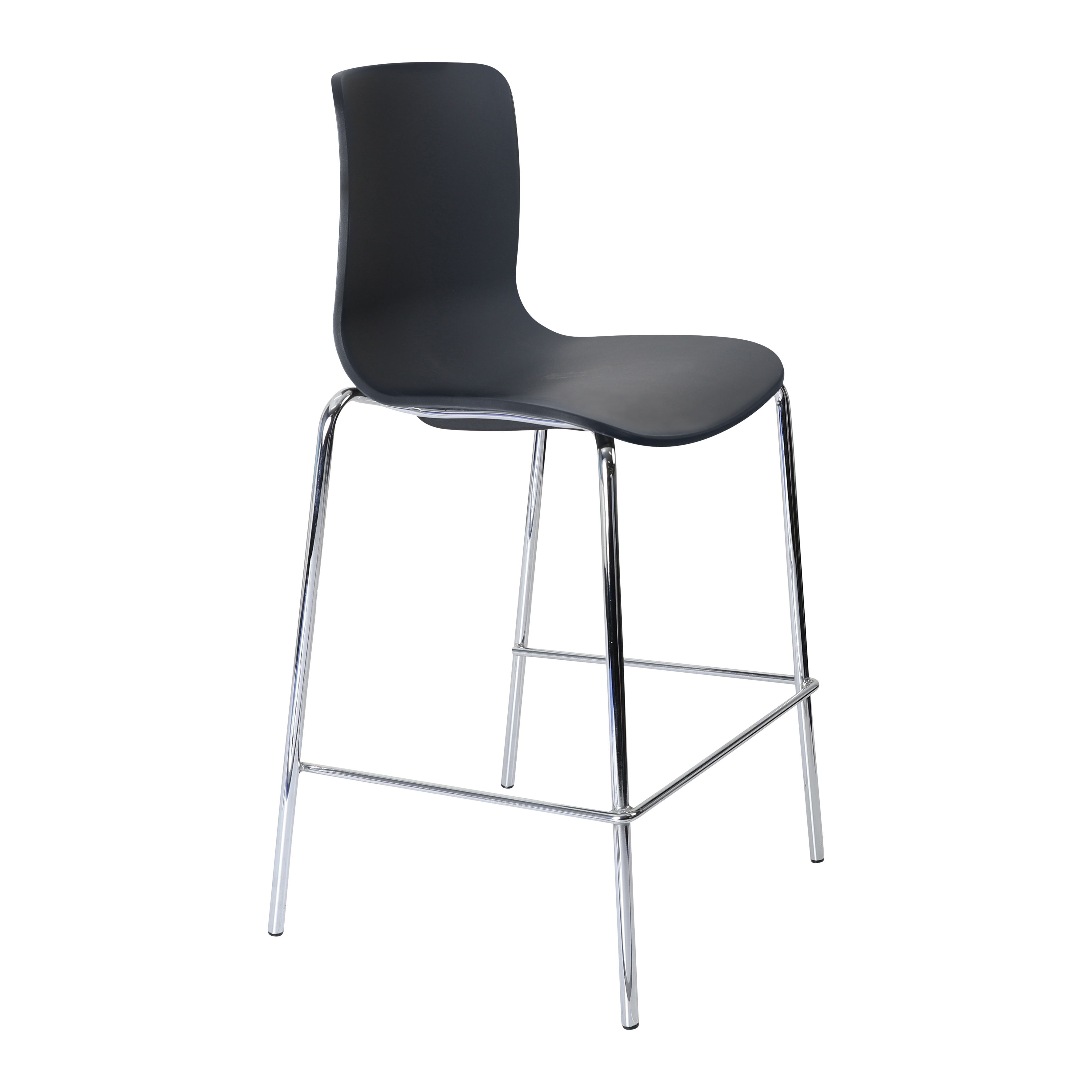 Acti Stool (Charcoal / 4-leg Low Barstool) | Premier office solutions
