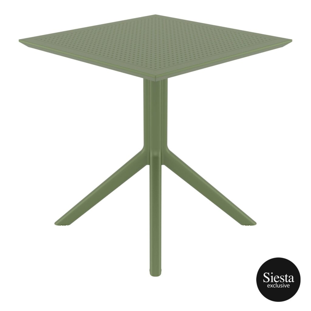Sky Folding Table 60 Square - Olive Green - Premier Office Solutions