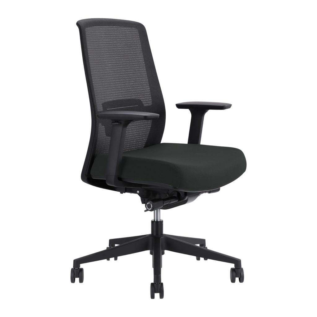 Jirra Side Control Synchro Task Chair (Slate / Adjustable Side Arms ...
