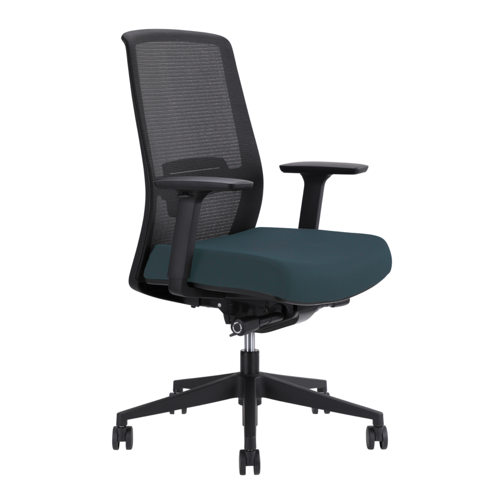 Jirra Side Control Synchro Task Chair (Denim / Adjustable Side Arms ...